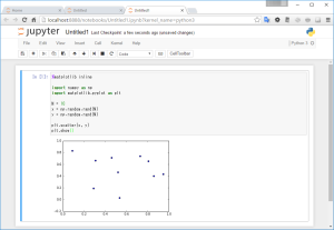Jupyter Notebook で matplotlib のグラフを出力する – Python でデータサイエンス